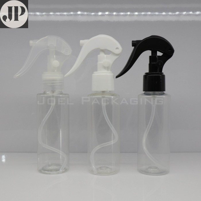 Jual BOTOL RF 100ML SPRAY PUTIH CLEAR TRIGGER PET 100 ML BENING PLASTIK ...