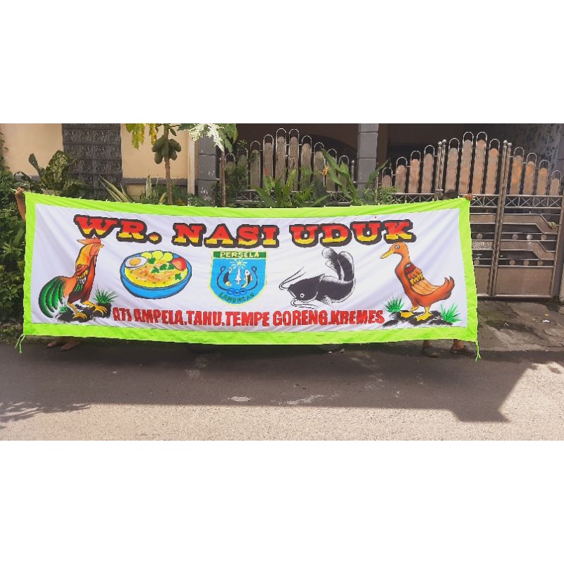 Jual banner kain banner pecel lele banner lukis spanduk warung makan ...
