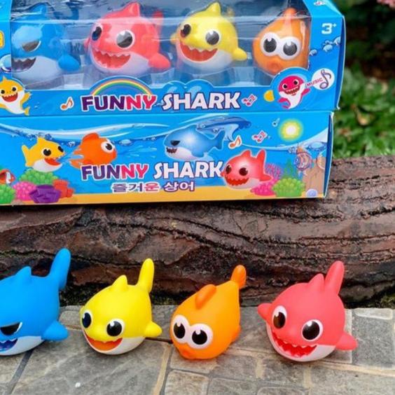 Jual Mainan Anak Baby Shark 1 set isi 4 pcs / Kado Mainan Anak Baby ...