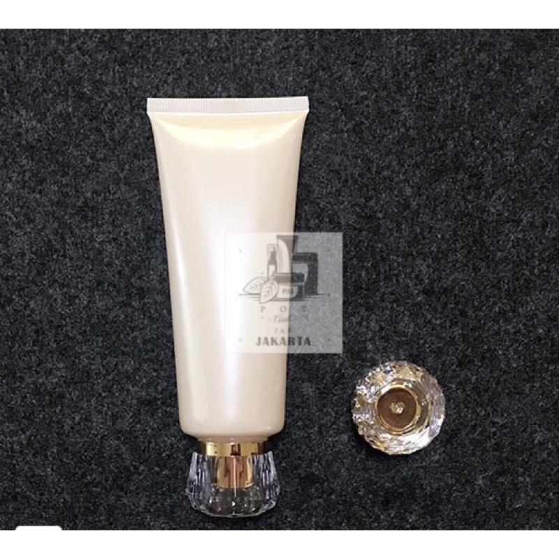 Jual 100ml Botol Soft Tube lotion/botol kilap Navy Emas Putih Ivory ...