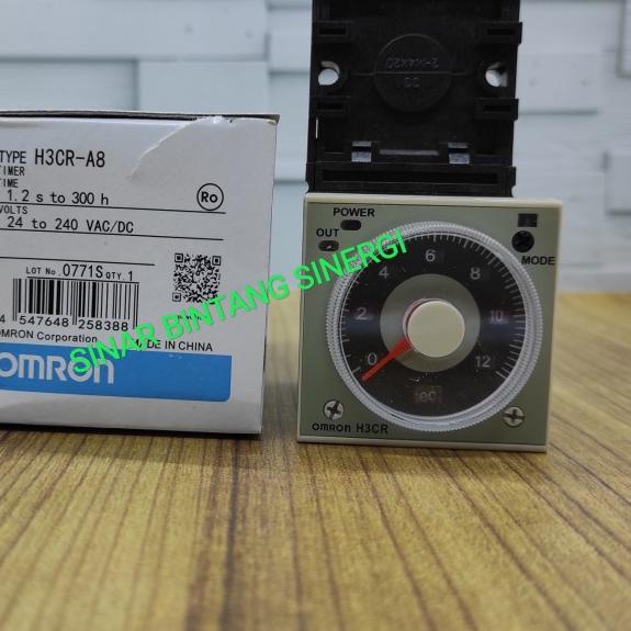 Jual TIMER OMRON H3CR- A8 220VAc + SOCKET. | Shopee Indonesia