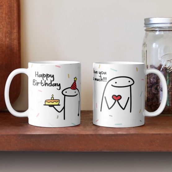 Jual Happy Birthday Flork Coffee Mug | Shopee Indonesia