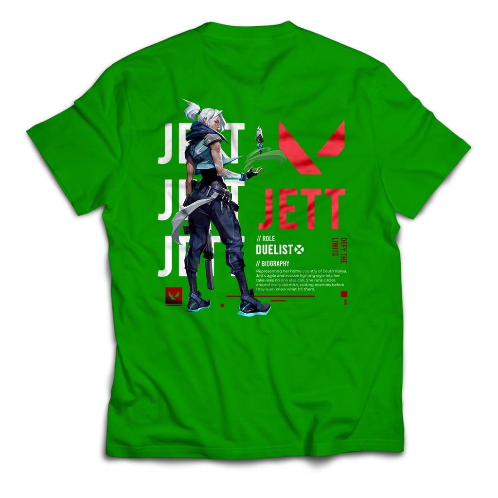 Jual Kaos Pria Game Valorant Jett Agent Dewasa Unisex Baju Atasan Game