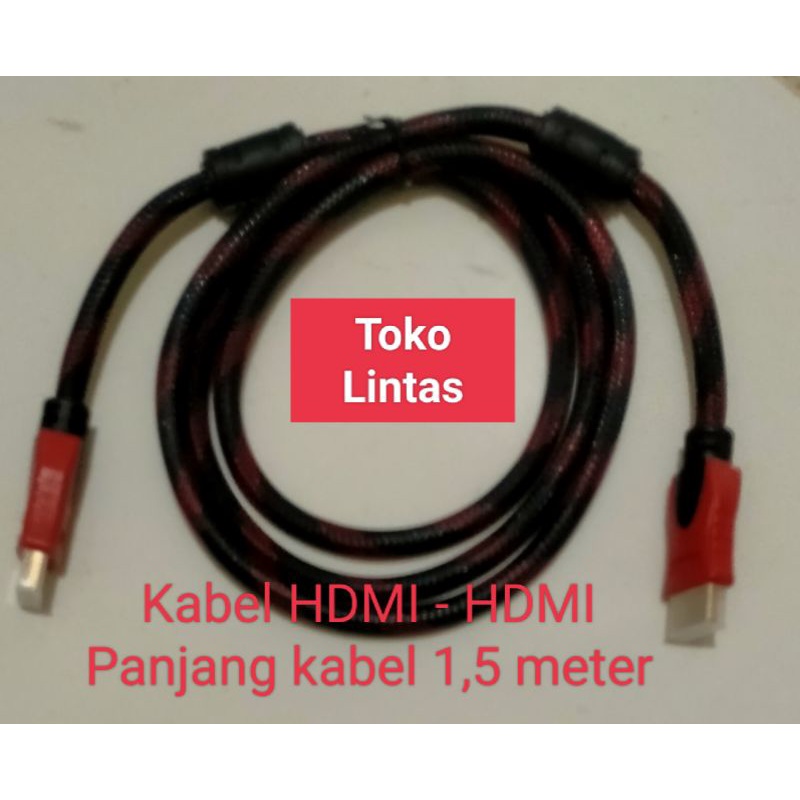 Jual Kabel HDMI to HDMI panjang kabel 1,5 meter | Shopee Indonesia