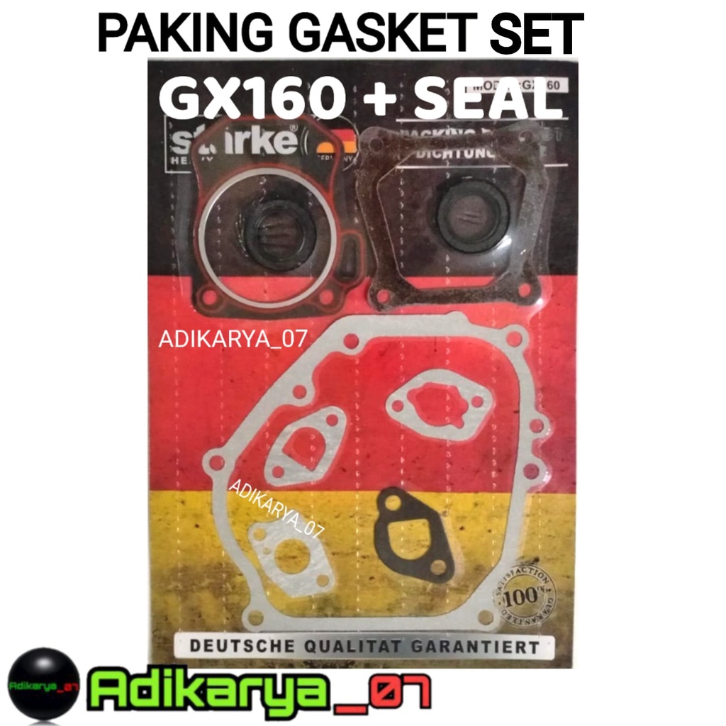 Jual Paking gasket set GX160 GX200 paking top set GX160 GX200 paking set mesin GX160 GX200 ...