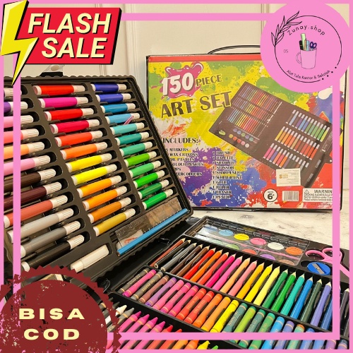 Jual PAKET ALAT GAMBAR 150 IN 1 [ ART SET MERK KUBEIXIONG [ PAKET ALAT ...