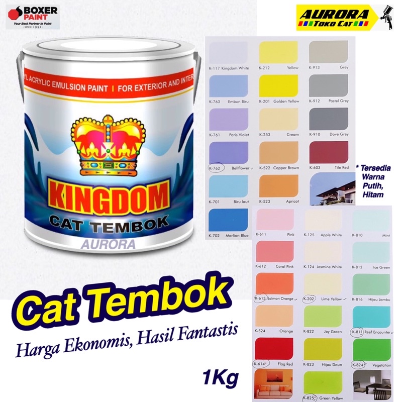 Jual Cat Tembok merk Kingdom Boxer Paint Harga Ekonomis Hasil Fantastis ...