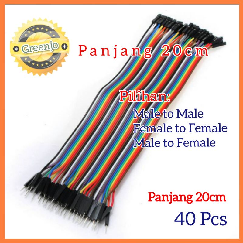Jual Kabel Jumper Male to Male / Male to Female / Female to Female 20cm ...