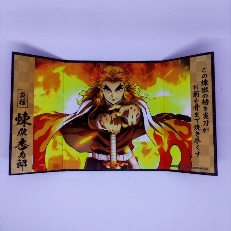 Jual original folding screen rengoku kyojuro demon slayer mugen train ...