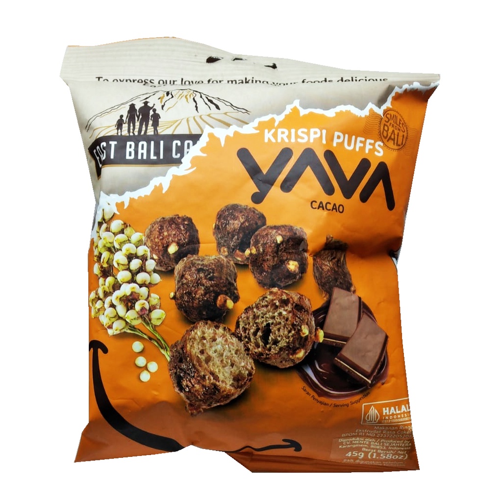 Jual YAVA KRISPI PUFFS CACAO 45g | Shopee Indonesia