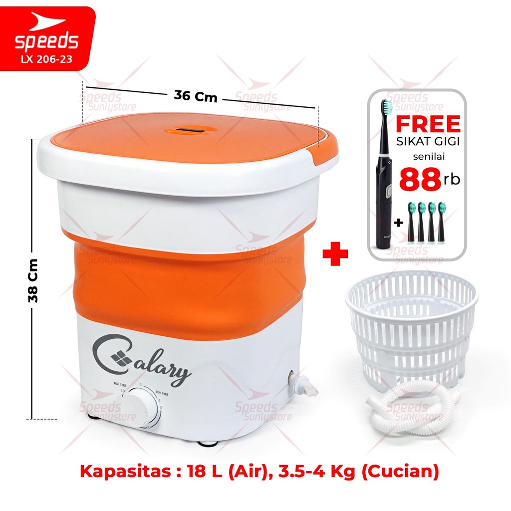 Jual SPEEDS Mesin Cuci Mini Portable Mesin Cuci Kecil Lipat Washing ...