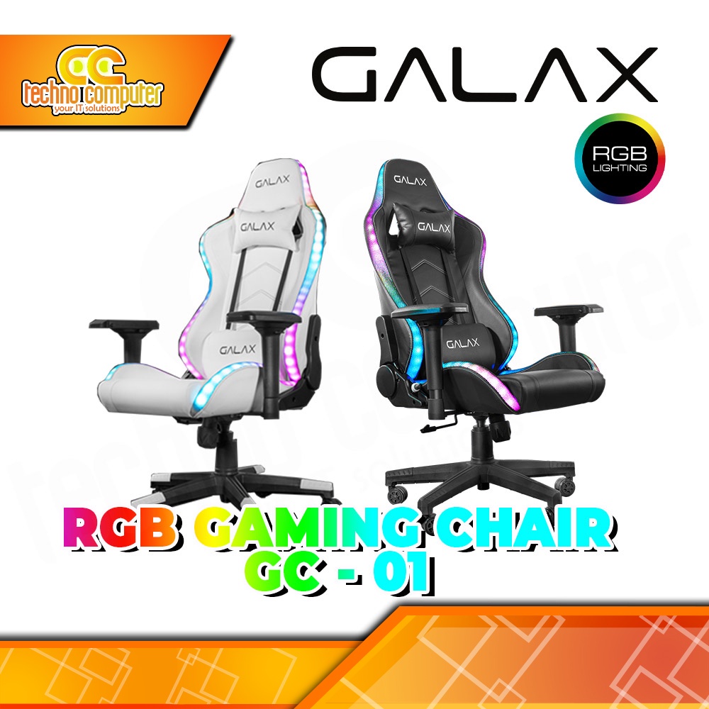 Jual KURSI GAMING GALAX GC-01 RGB - 4D Armrest / Galax Gaming Chair ...