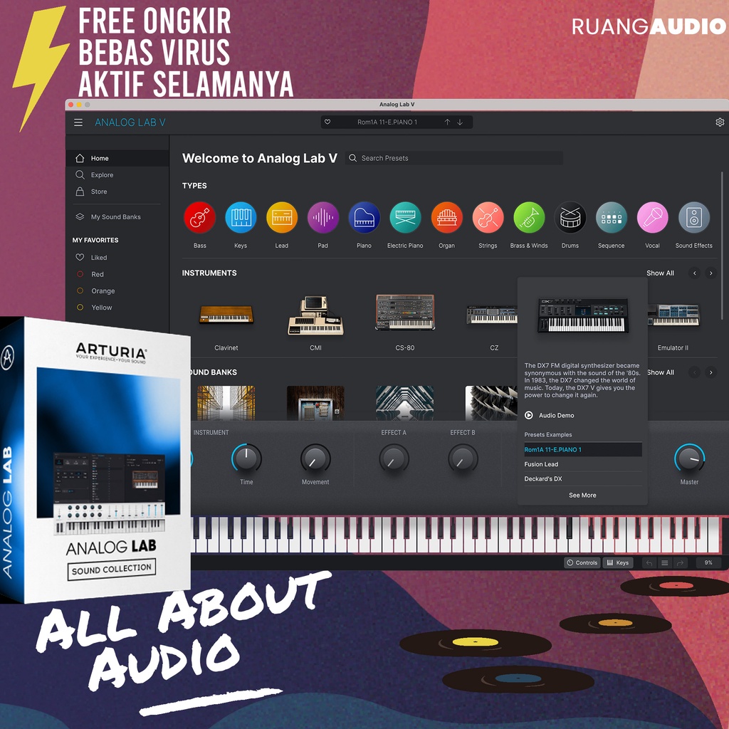 Jual Arturia Analog Lab V v5.7.0 WIN/MAC ( Full Activated ) | Shopee Indonesia