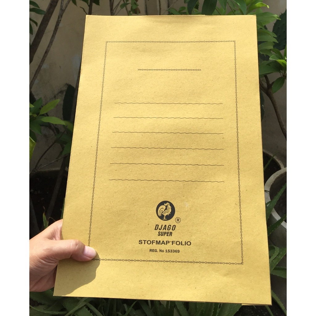 Jual Stopmap Kertas Folio DJAGO (1 Pak Isi 50 Lembar) / Map Kertas ...