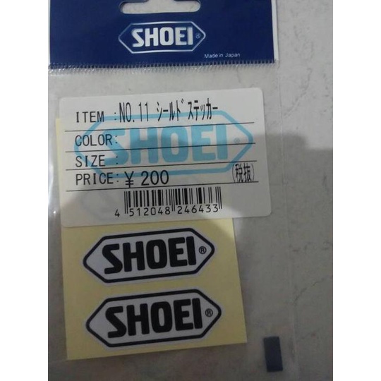 Jual Sticker Shoei Original kecil ( visor ) | Shopee Indonesia