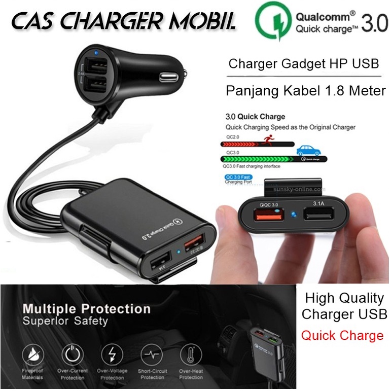 Jual Portable Universal Charger Cas Charger Power USB Double Fungsi ...