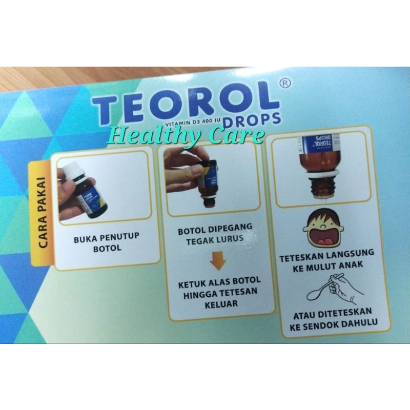 Jual TEOROL DROP 400 IU suplemen vitamin d3 untuk bayi dan anak ...