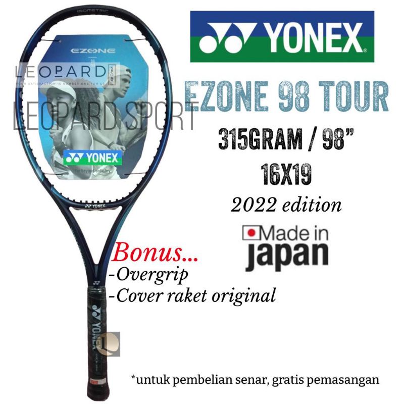 Jual Raket Tenis Yonex Ezone 98 Tour 2022 Sky Blue 315g / Raket Tenis Yonex | Shopee Indonesia