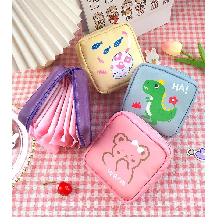 Jual Dompet Pouch Mini Tempat Penyimpanan Koin Perhiasan Pembalut ...