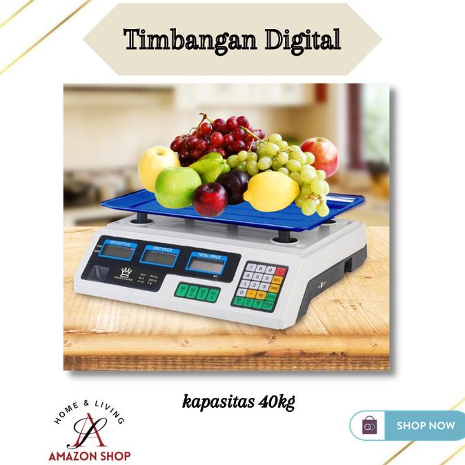Jual Digital Computing Scale 40 kg Double Display /Timbangan Buah 40kg ...