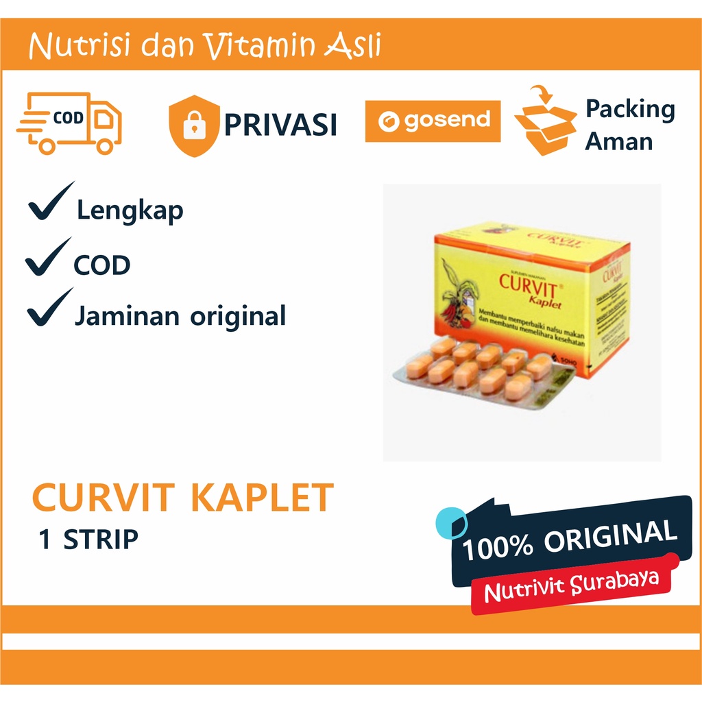Jual Curvit Kaplet 1 STRIP | Shopee Indonesia