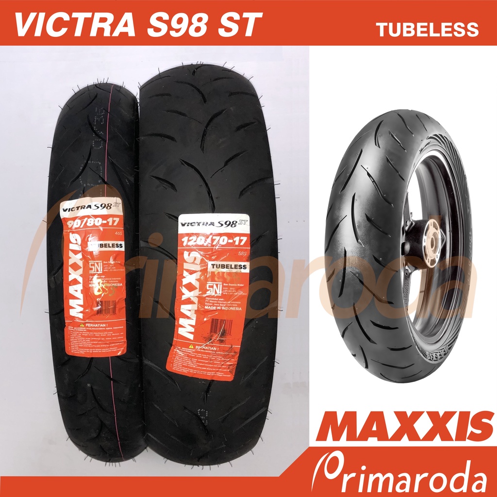 Jual Sepasang Ban Honda Supra GTR 150 Tubeless Maxxis Victra S98ST ...