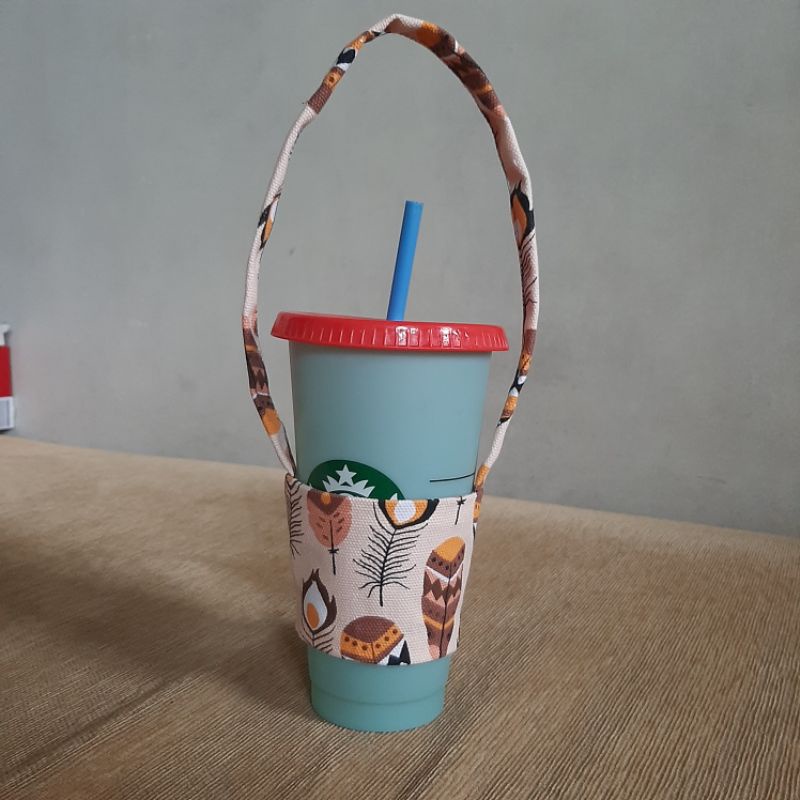 Jual Eco Fabric Cup Holder (oren) | Shopee Indonesia