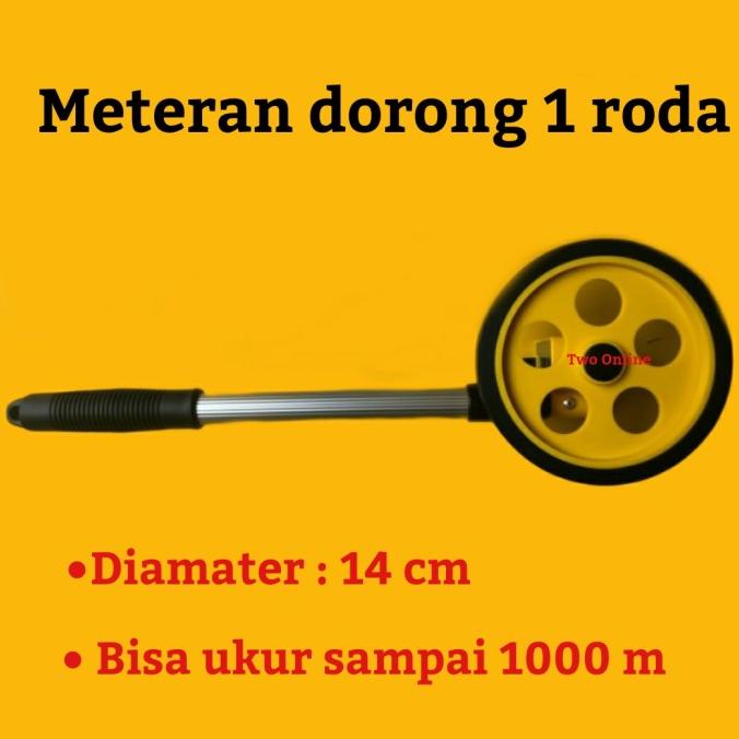Jual METERAN DORONG 1 RODA/MEASURING WHEEL/ALAT UKUR DIAMETER 14CM ...