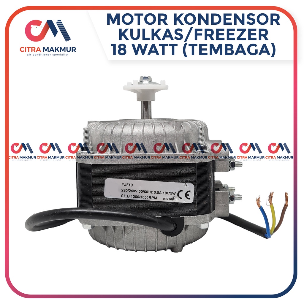 Jual Motor Kondensor 18 Watt Kulkas Showcase Freezer Fan Dinamo Kipas ...
