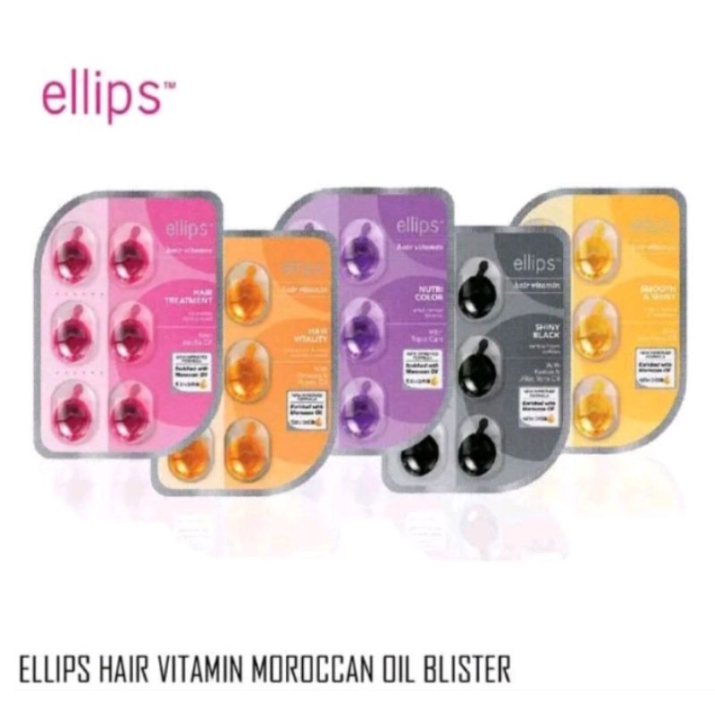 Jual Ellips Hair Vitamin Rambut 1 papan isi 6 kaplet. | Shopee Indonesia