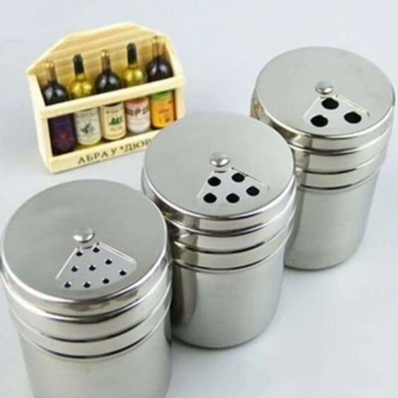 Jual TEMPAT MERICA,LADA,GARAM,BUMBU DAPUR STAINLESS STEEL / TEMPAT ...