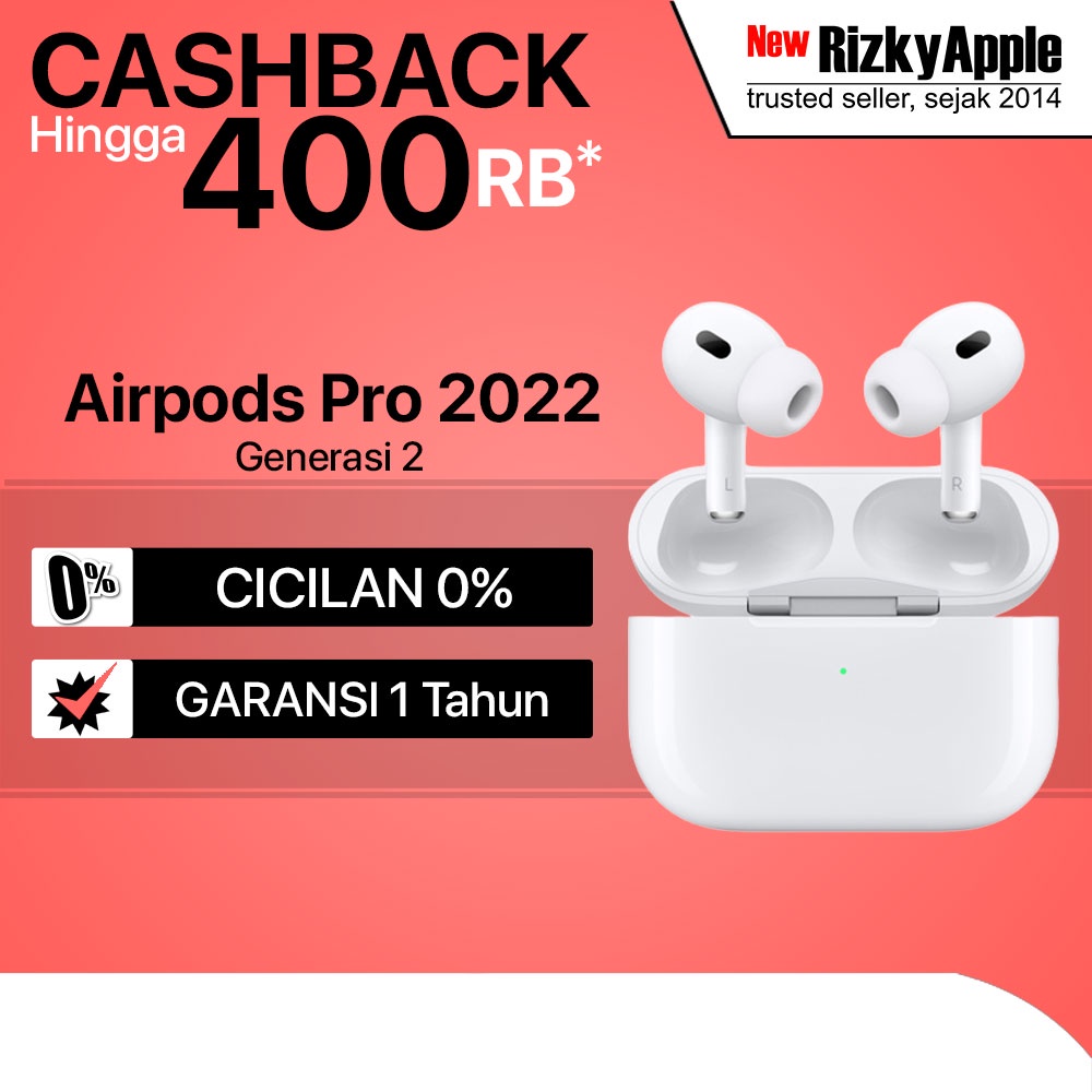 Jual 𝗔𝗽𝗽𝗹𝗲® Airpods Pro 2 2022 - 2nd Gen - Original Garansi Resmi | Shopee Indonesia