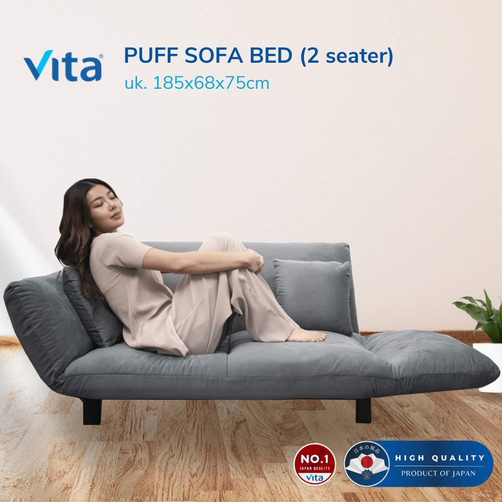 Jual PUFF SOFA BED - 2 SEATER SOFABED - Sofa empuk - Japan Technology ...