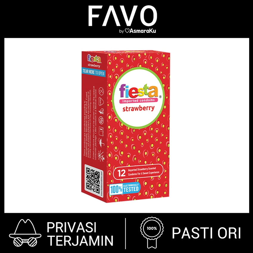 Jual Kondom Fiesta - Kondom Black Coffee / Watermelon / Strawberry ...