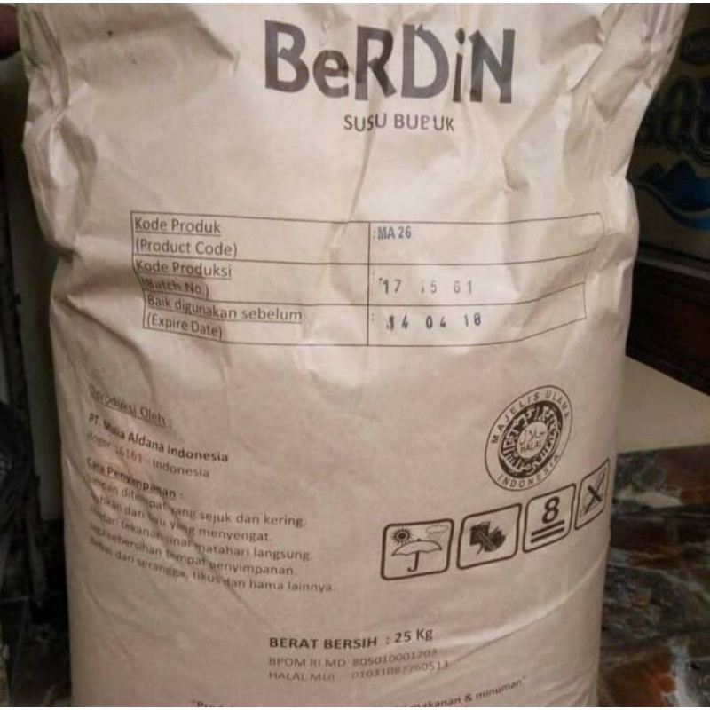 Jual Susu Bubuk BERDIN Full Cream 1kg | Shopee Indonesia