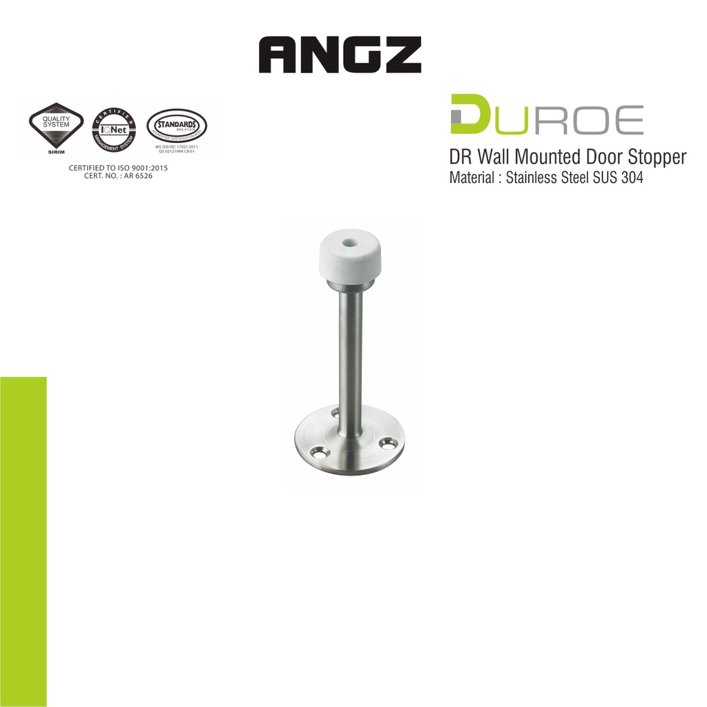 Jual Door Stopper Penahan Pintu Dinding DUROE Wall Stainless Anti Karat ...