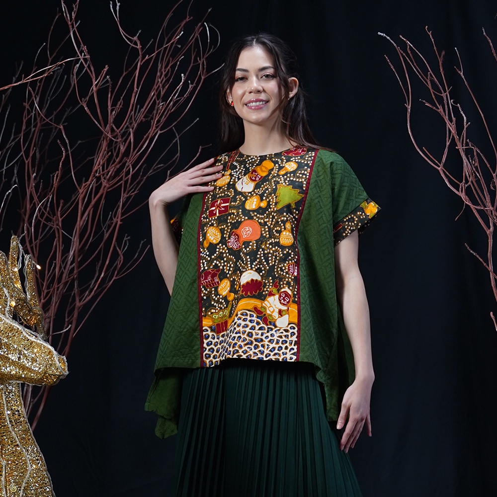 Jual NONA RARA - Mampang Carol T1876, Baju Batik Kasual Modern | Shopee ...