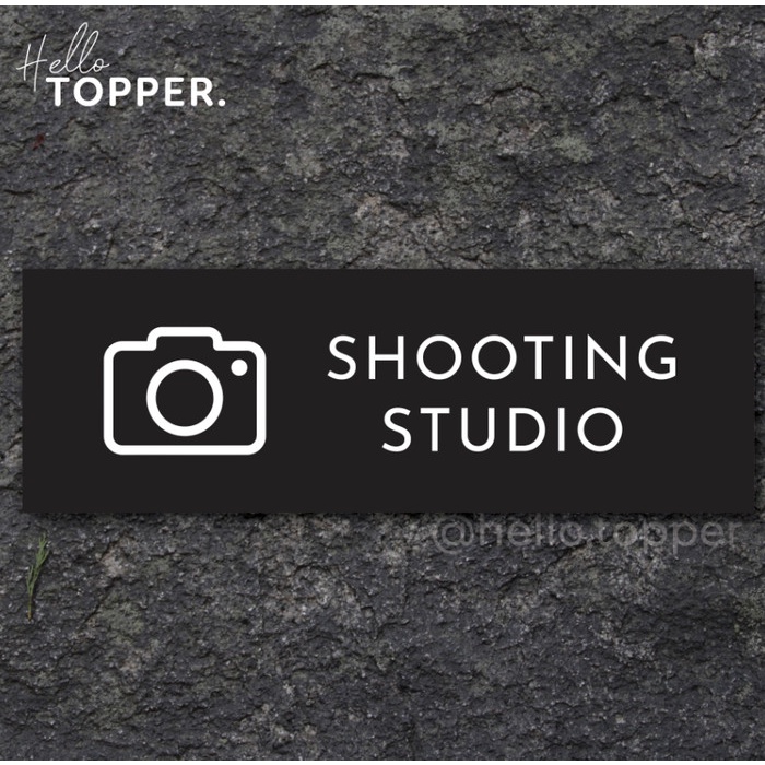 Jual SIGN AKRILIK SHOOTING ROOM PRINTED SIGN BOARD AKRILIK RUANG ...