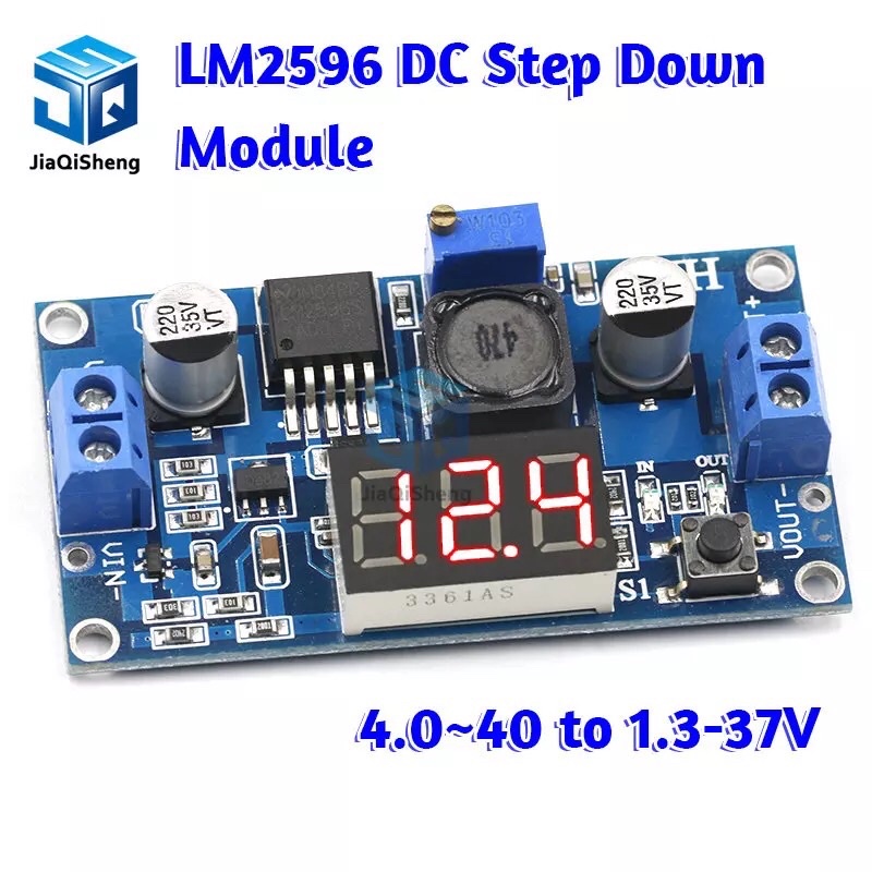 Jual Step Down LM2596 DC 4.0 ~ 40V untuk 1.25-37V 2A Adjustable Voltage Regulator Voltmeter LED ...