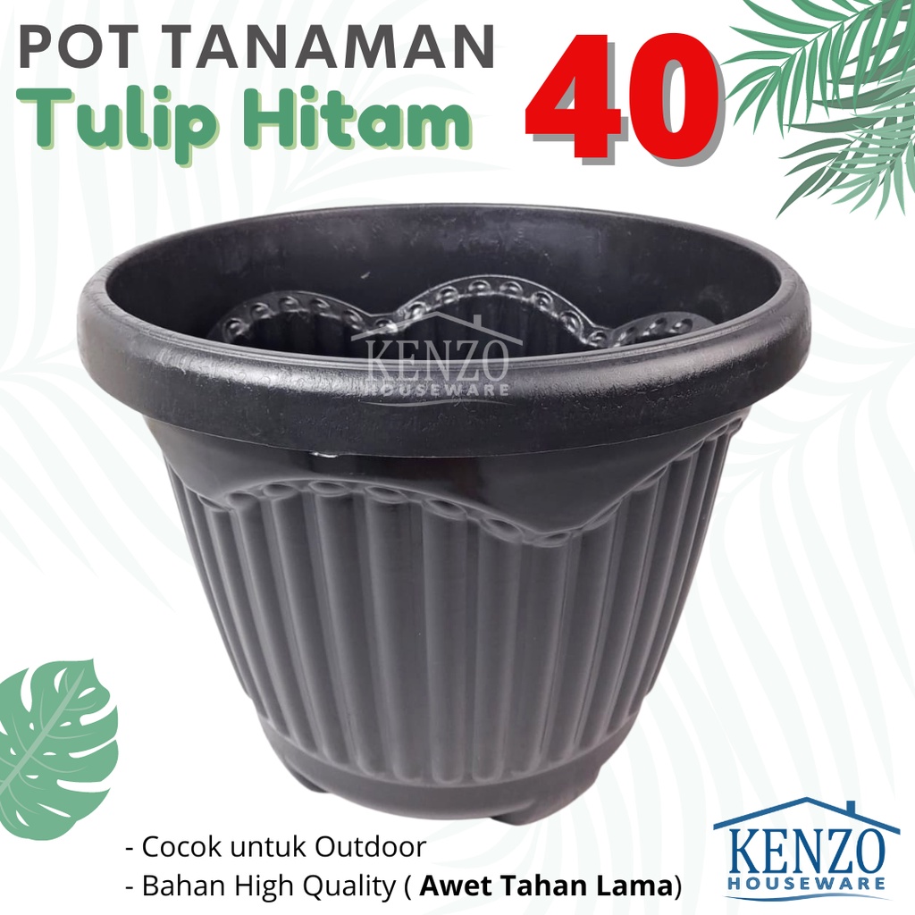 Jual Pot Mio Tanaman Bunga Bulat Plastik Besar Hitam 30 cm | Shopee ...
