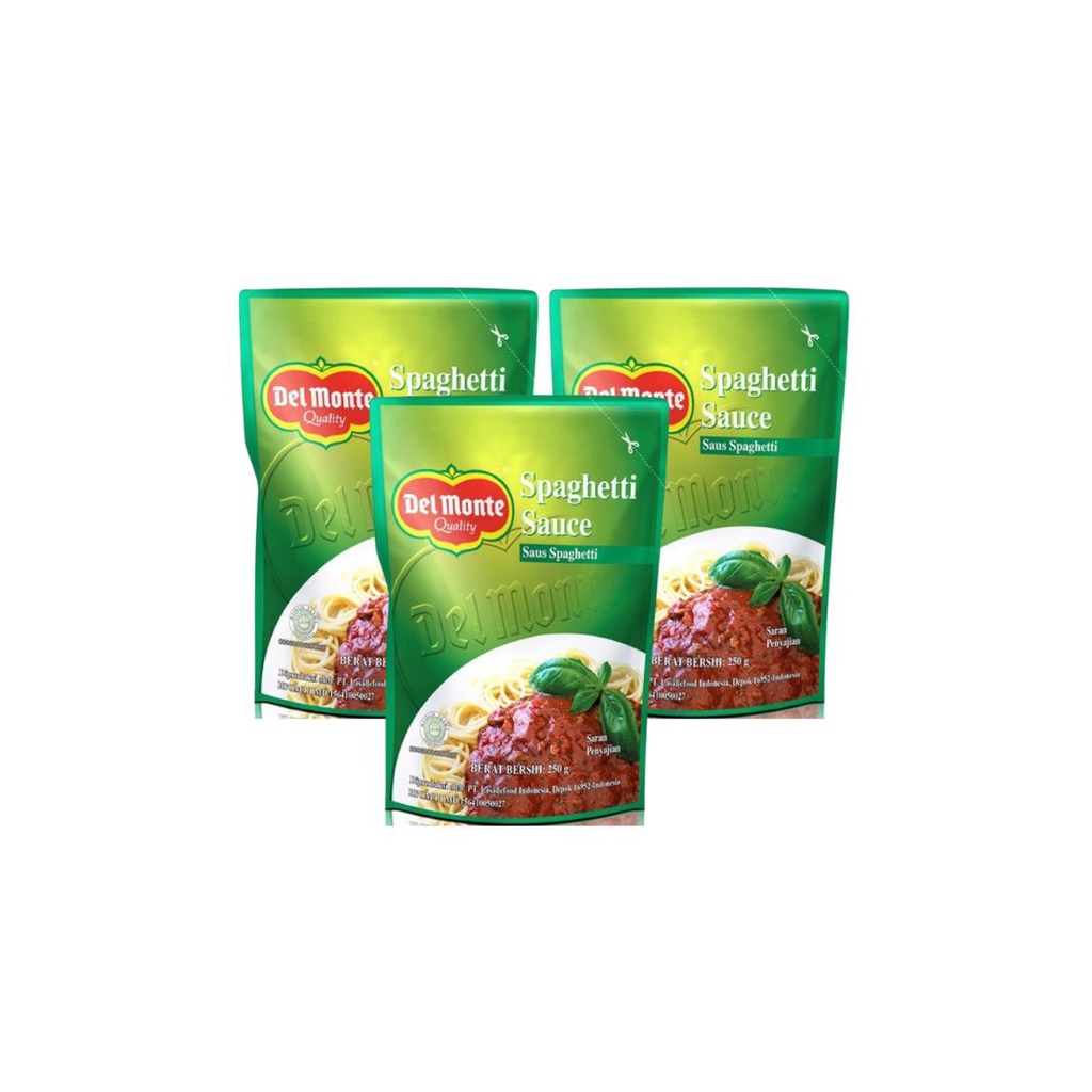 Jual Del monte Saus Spaghetti 3 x 250 gr | Shopee Indonesia