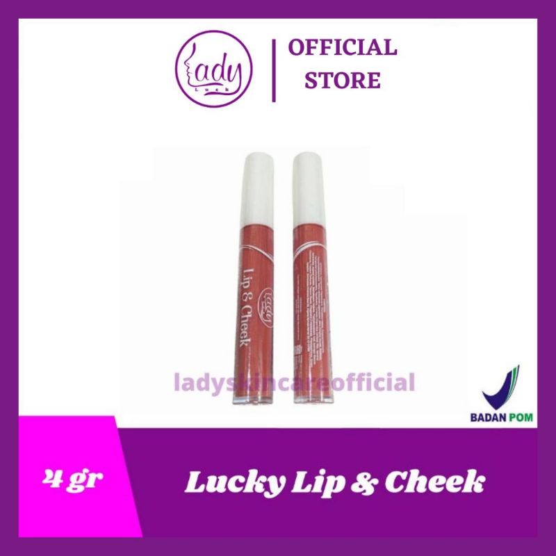 Jual LUCKY Lip & Cheek (Pewarna Bibir, Pipi dan Kelopak Mata) | Shopee ...