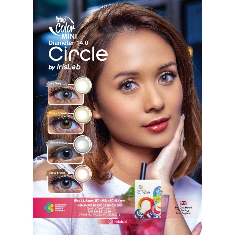 Jual SOFTLENS LIVING COLOR MINI CIRCLE (NORMAL) BY IRISLAB // FREE ...