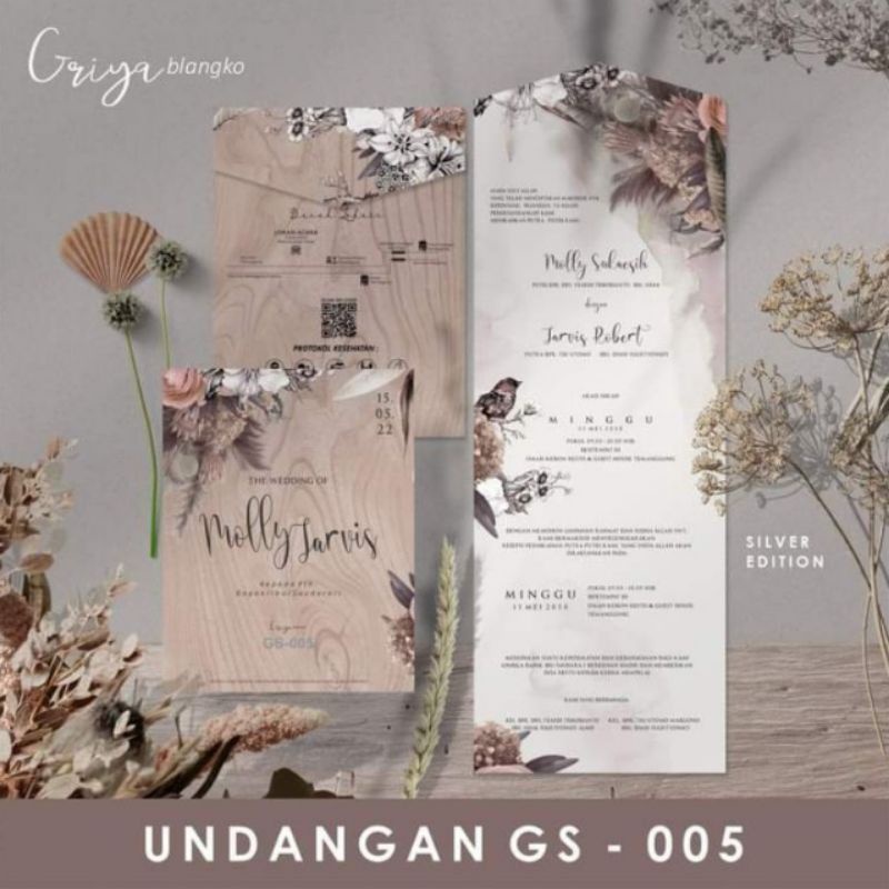 Jual Undangan pernikahan/ Undangan murah/ Undangan rustik/ undangan ...