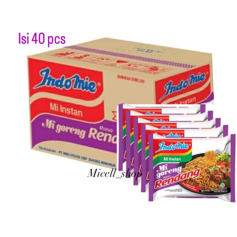 Jual Indomie Goreng Rendang 1 Dus isi 40 pcs | Shopee Indonesia