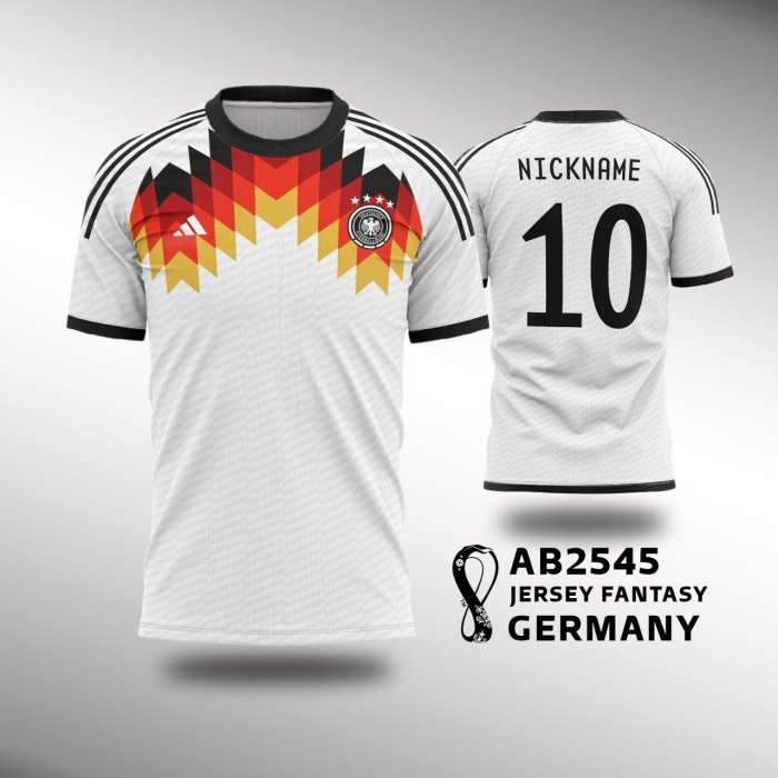 Jual Kaos Jersey Fantasy Timnas Jerman World Cup Qatar 2022 AB2545 - AB2545, XS | Shopee Indonesia