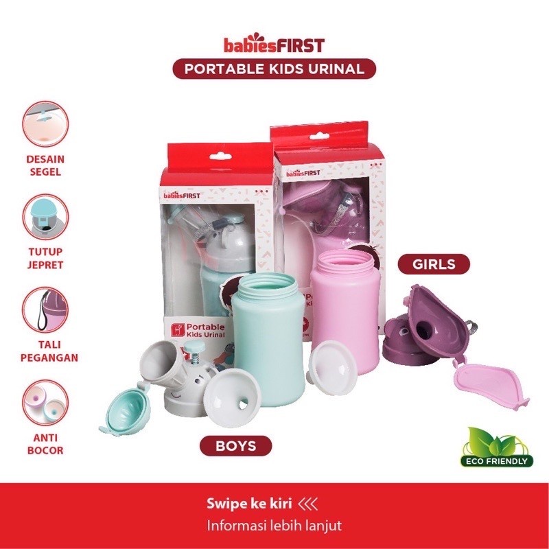 Jual BabiesFirst Portable Kids Urinal / Pispot Travel Portable / Potty ...