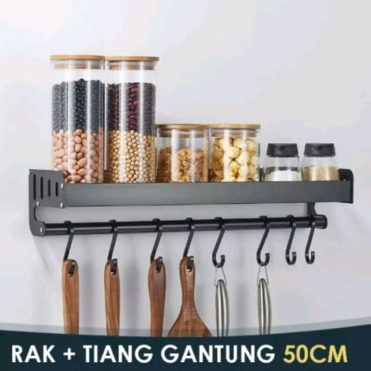 Jual Stok Terbaru rack dapur dinding/rak bumbu gantung | Shopee Indonesia