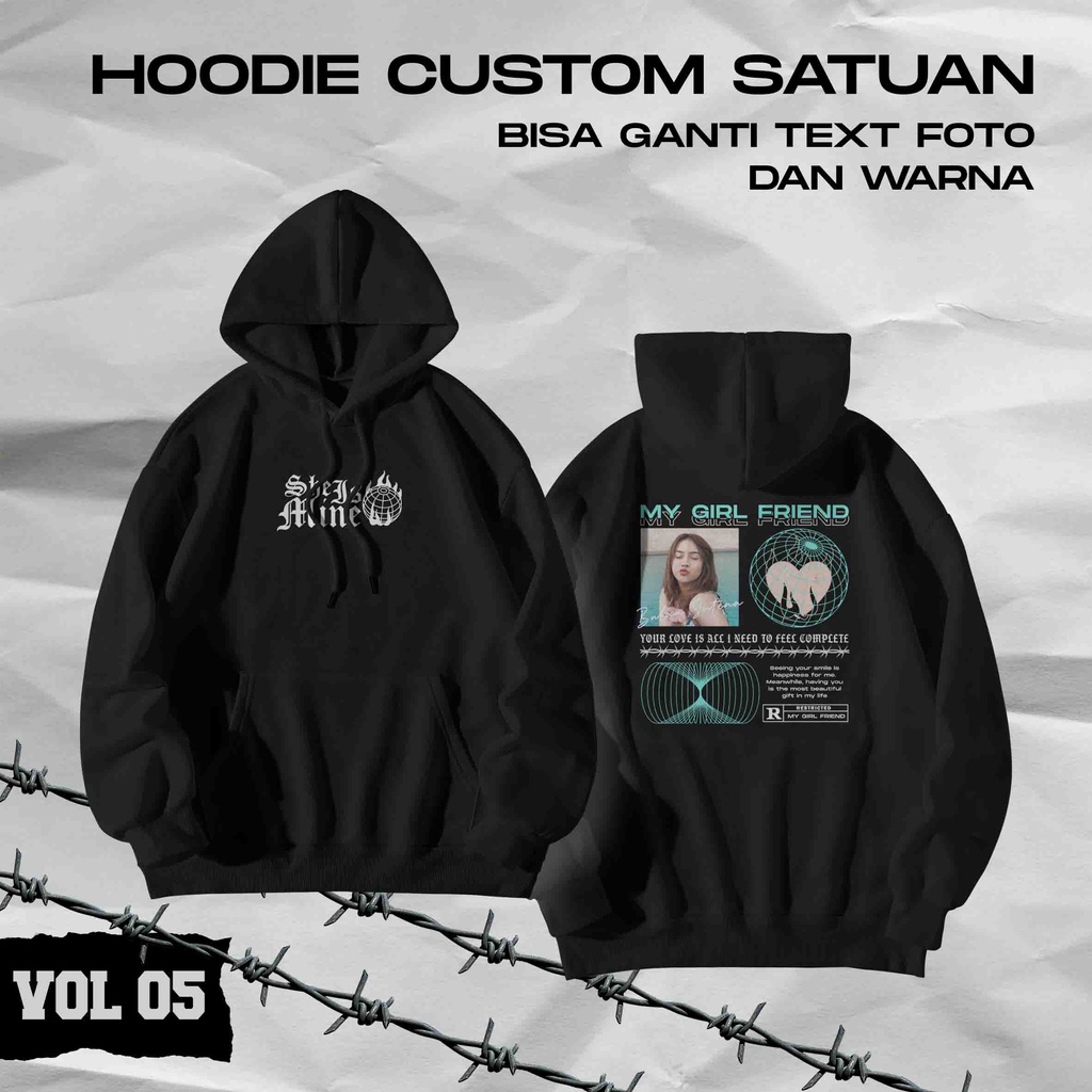 Jual Jaket Sablon / Custom Hoodie / Jaket Custom Desain Sendiri / Jaket ...