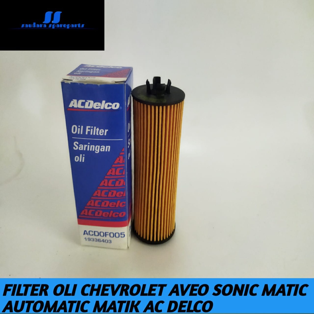Jual FILTER OLI ASLI CHEVROLET AVEO SONIC MATIC AUTOMATIC MATIC ACDELCO ...